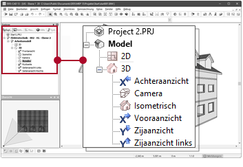 Aanzichten, perspectieven, navigatie