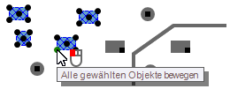 Objekte mit Cursor bewegen