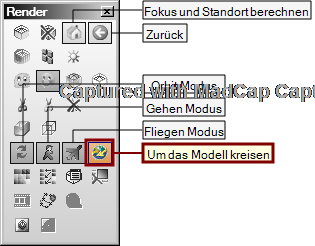 Navigation Render: Um das Modell kreisen
